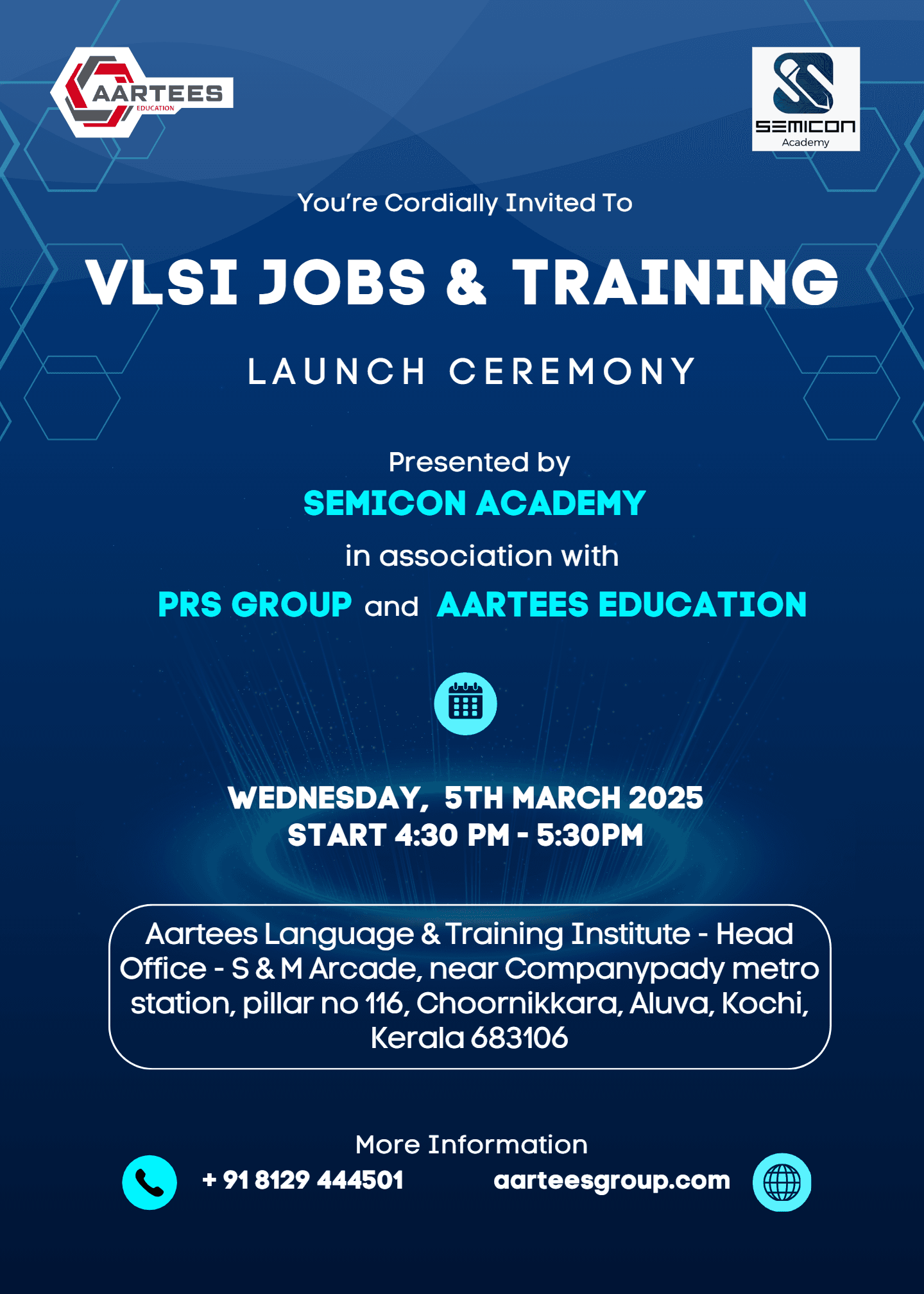 Launching the Future: VLSI Jobs & Training Program by Semicon Academy | Aartees Education ...